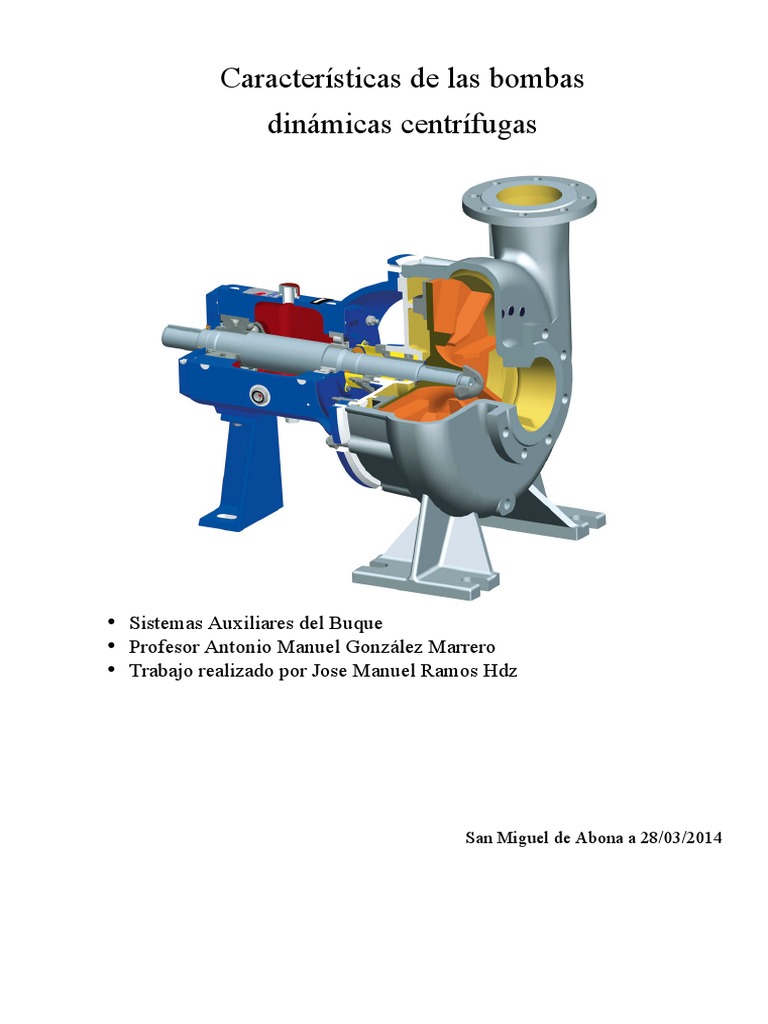 Bombas Dinamicas Centrifugas
