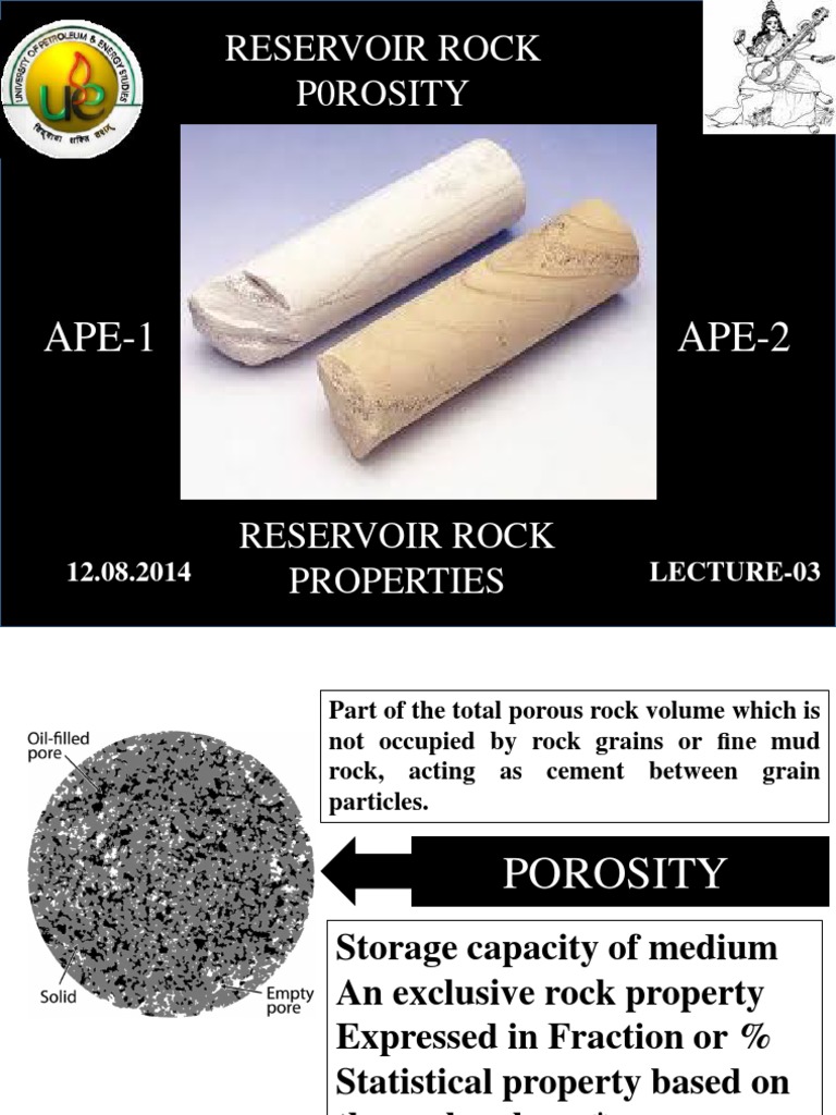 Reservoir Rock Porosity Guide | PDF | Porosity | Applied And ...
