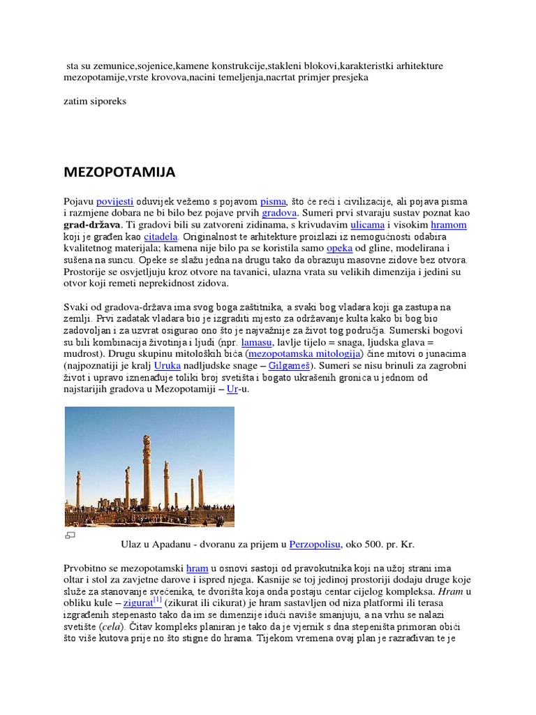 Sta Su Zemunice | PDF