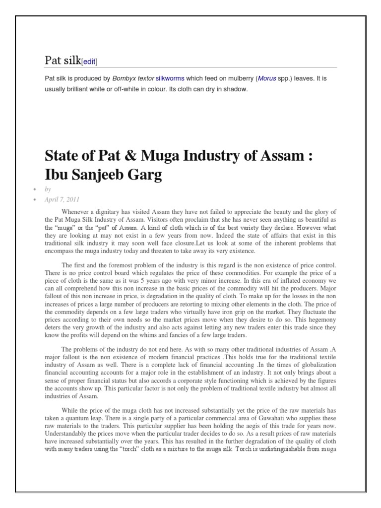 Pat Silk | PDF | Silk | Textiles