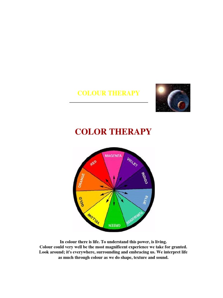 Colour Therapy | PDF | Color | Electromagnetic Spectrum