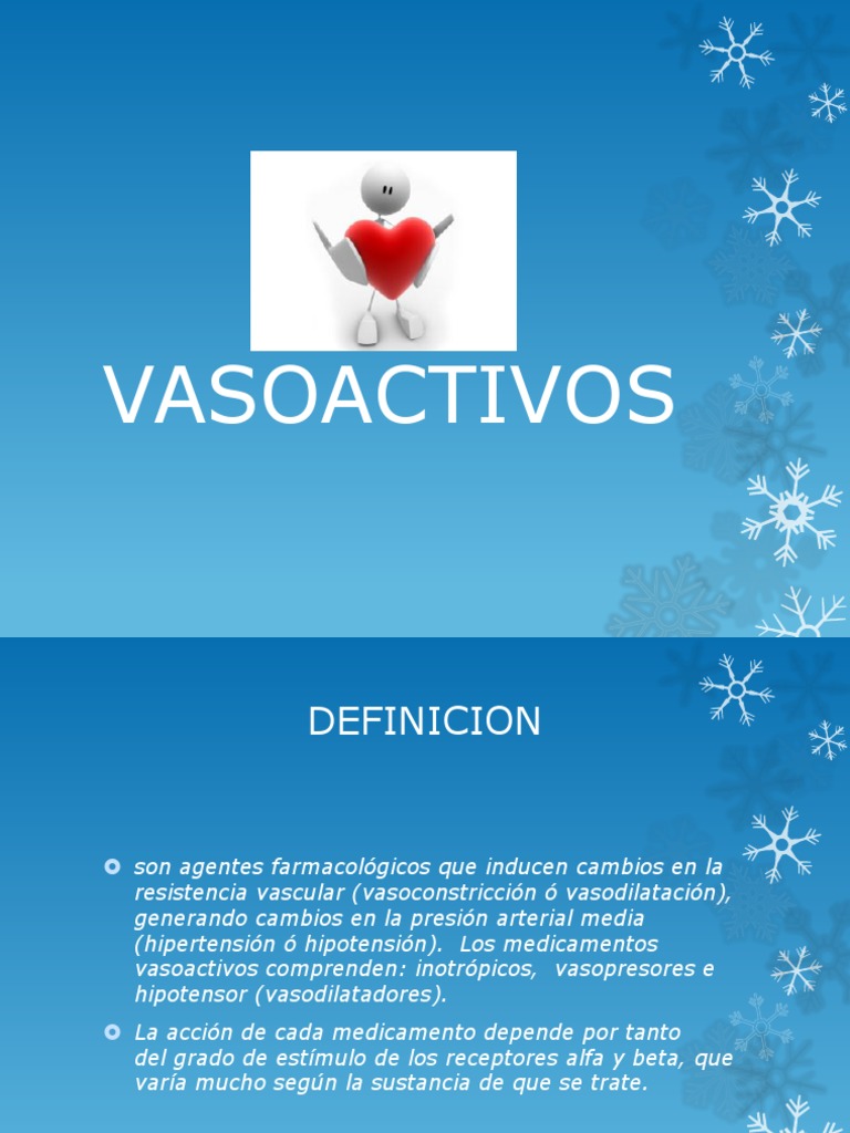 VASOACTIVOS (1) | Epinefrina | Vasodilatación