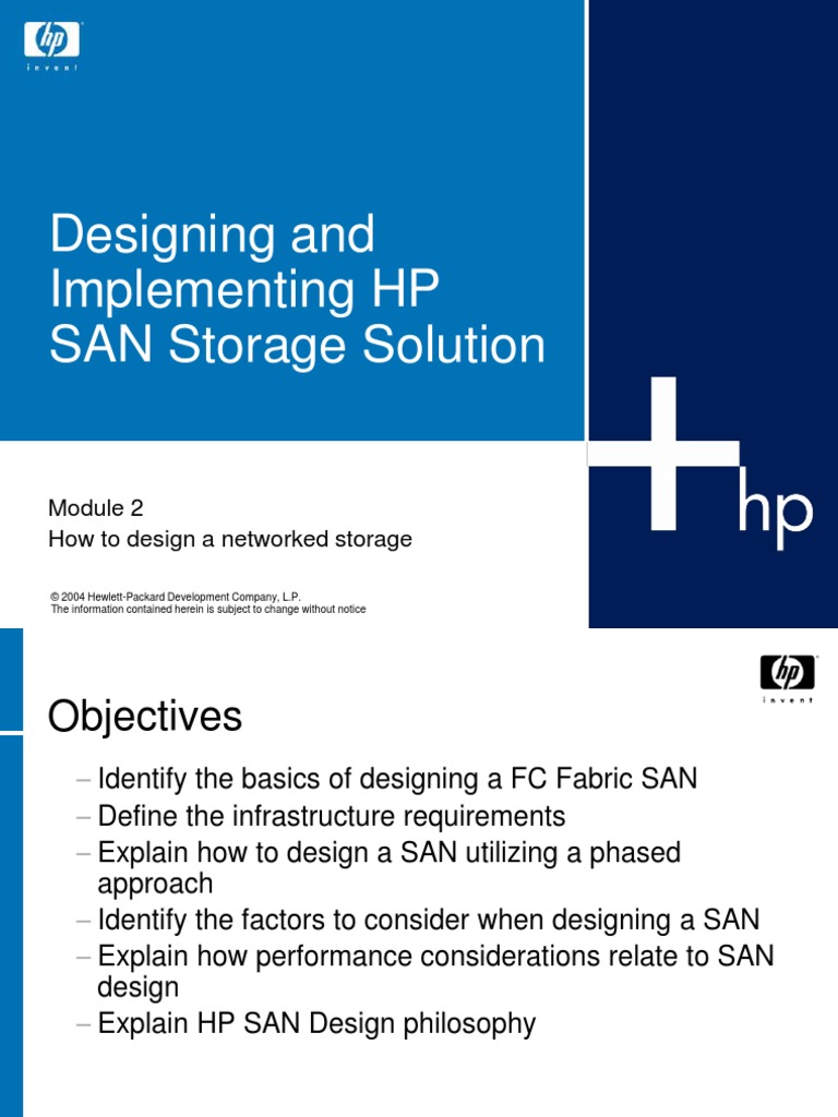 Designing and Implementing HP SAN Storage Solution: How To Design A ...