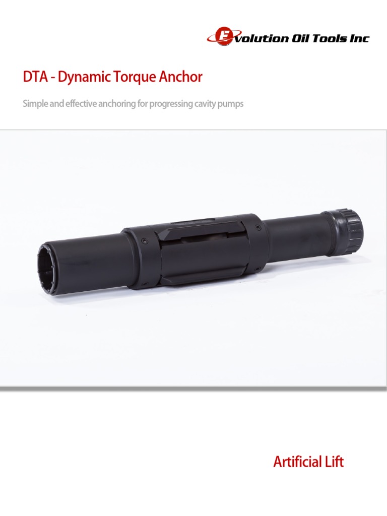 210-10-PB - Rev-A (DTA - Dynamic Torque Anchor) PDF | PDF | Anchor | Pump