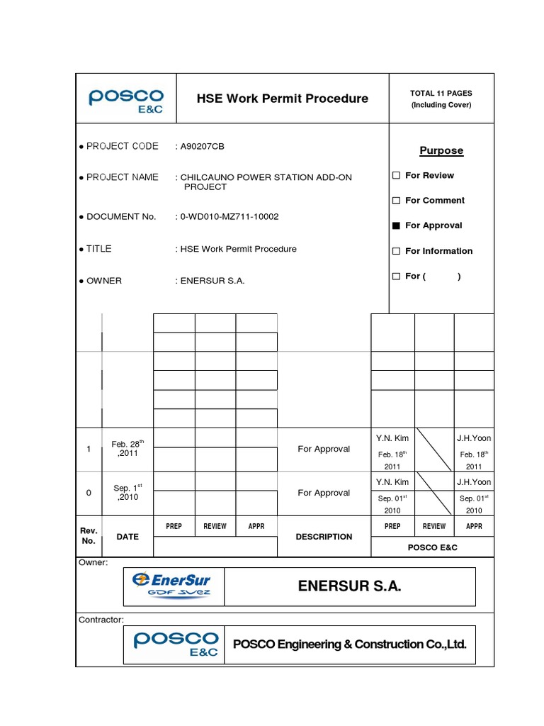 HSE Work Permit Procedure Guide | PDF | Risk | Safety