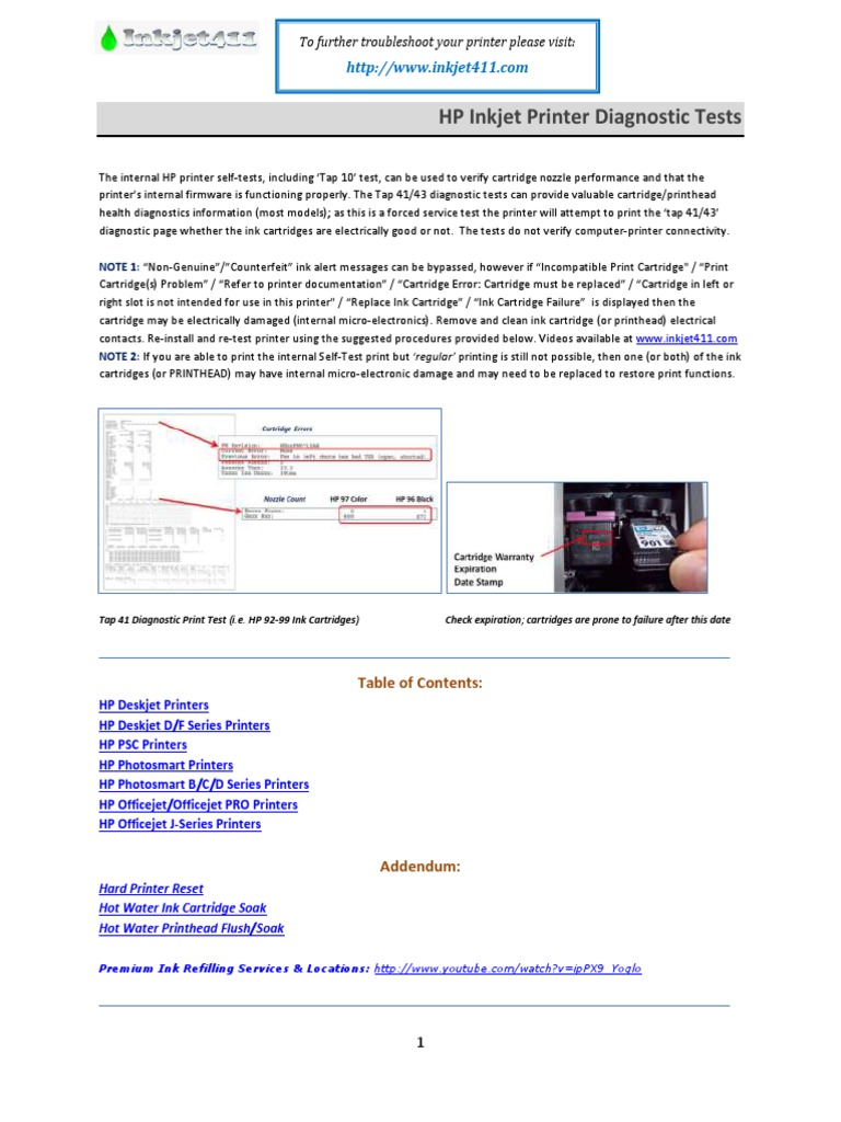 HP Printer Diagnostics - v18 PDF | PDF | Printer (Computing) | Office Work