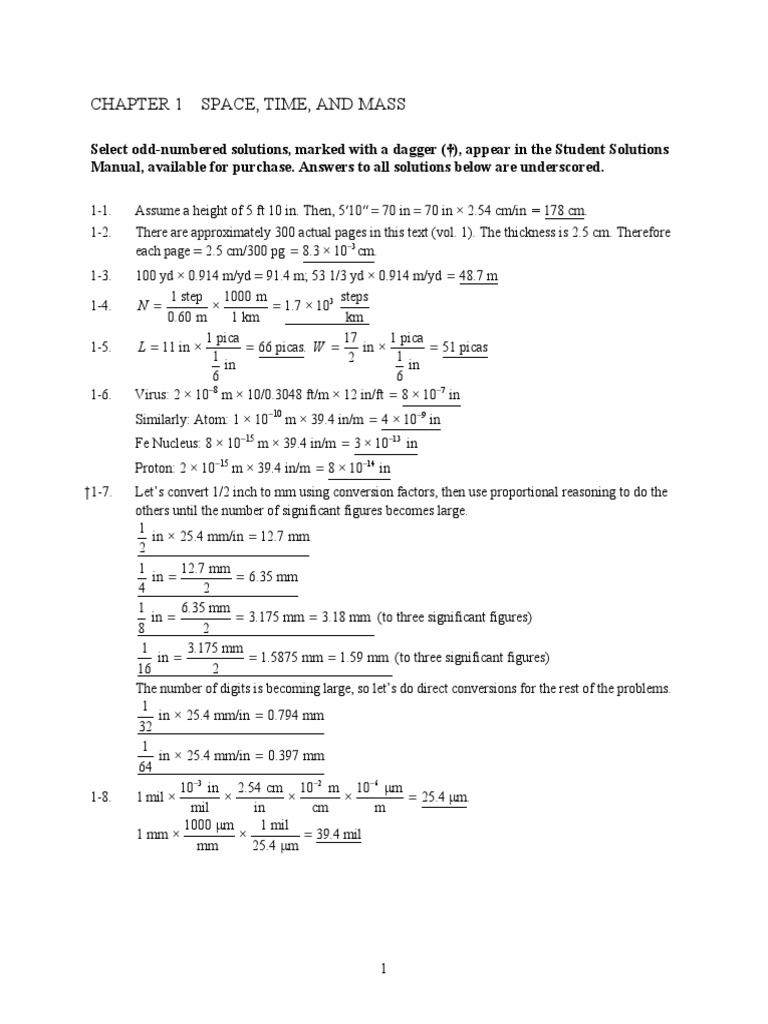 Space, Time, and Mass Calculations | PDF | Science & Mathematics