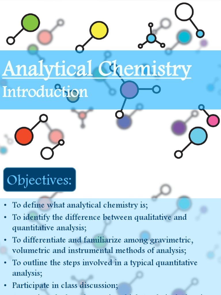 Analytical Chemistry | PDF | Analytical Chemistry | Quantitative Research