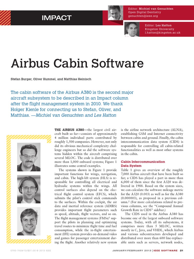 Airbus Cabin Software | PDF | Airbus | Aviation