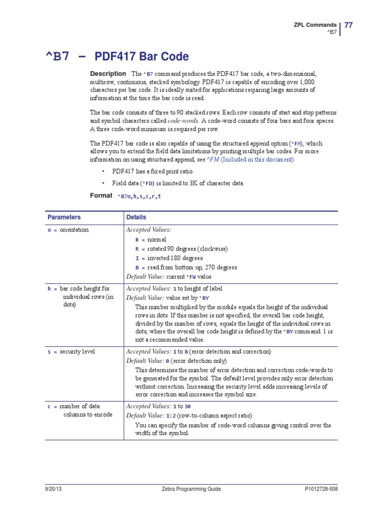 Optimizing PDF417 Barcode Generation Through Structured Append | PDF ...