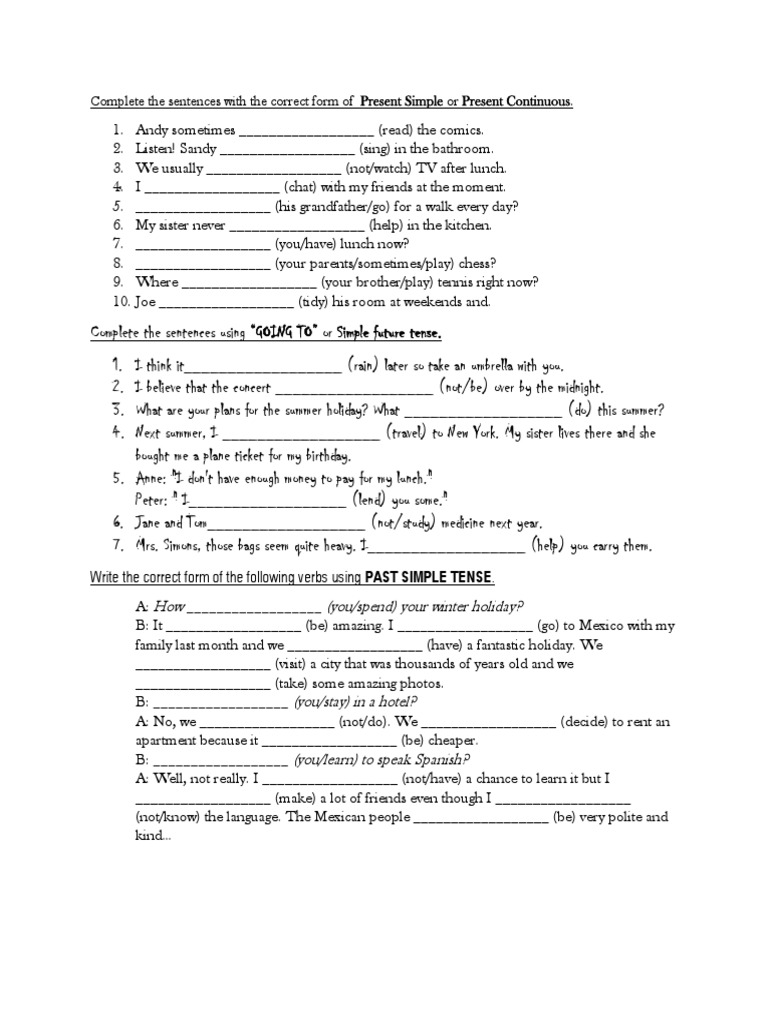 Providing Concise Titles for Grammar and Vocabulary Exercises | PDF ...