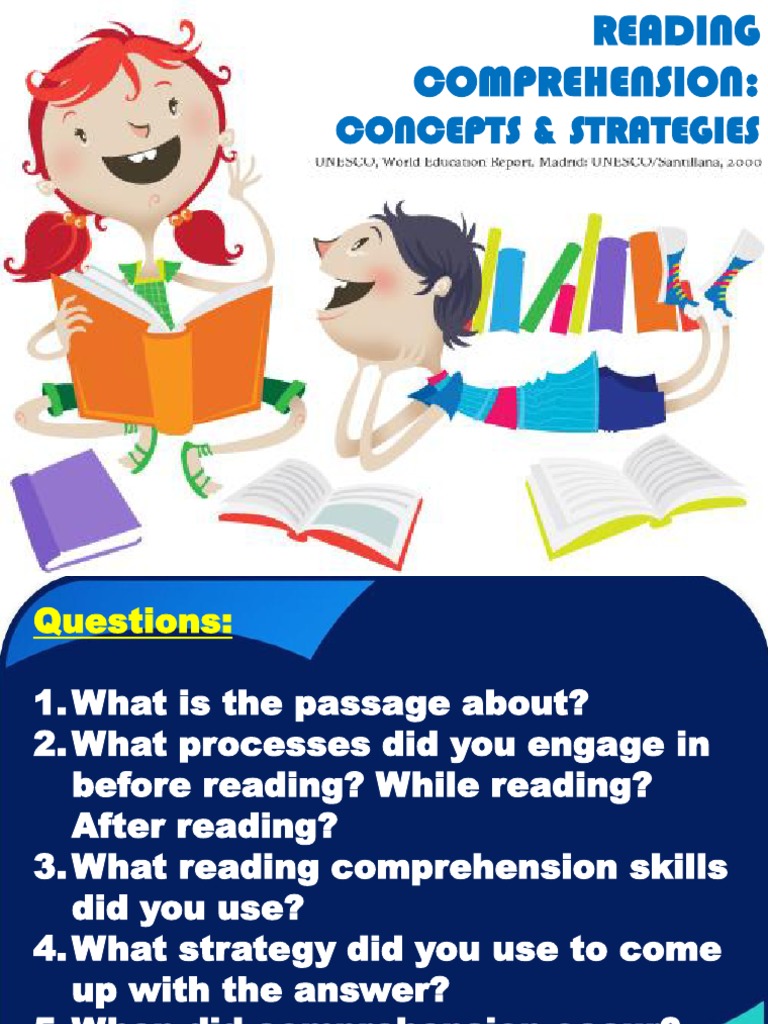 Reading Comprehension - Copy | Reading Comprehension | Schema (Psychology)