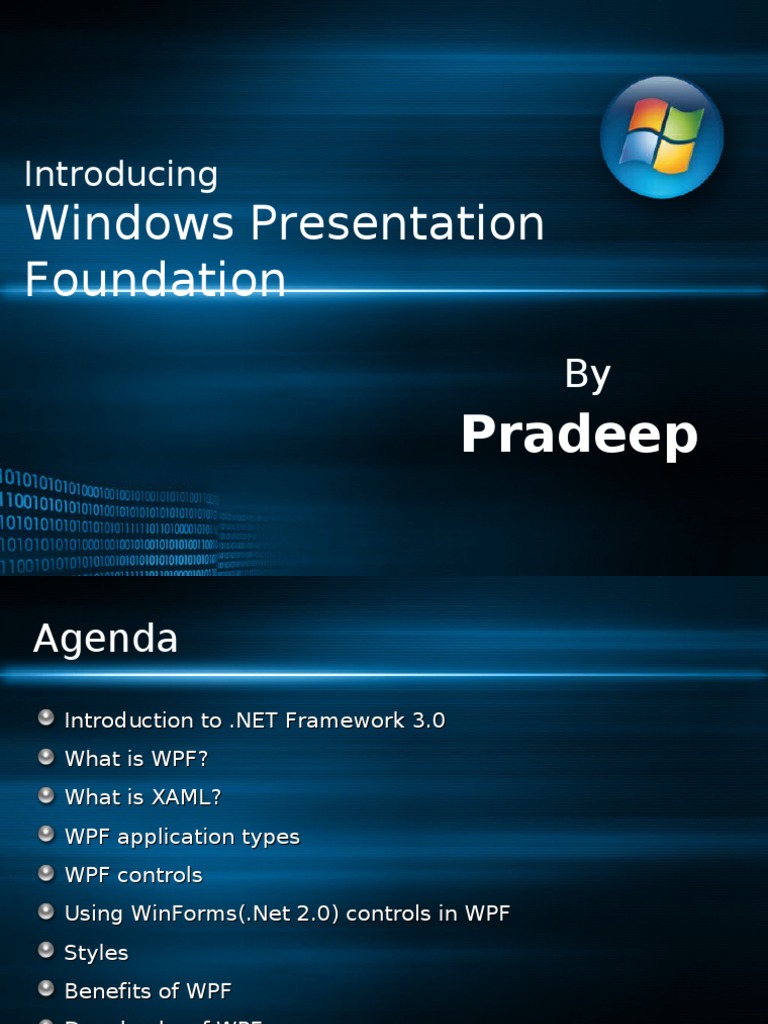 Windows Presentation Foundation Pdf Extensible Application Markup Language Windows