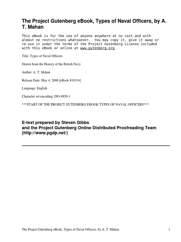 Types of Naval OfficersDrawn From The History of The British Navy by ...