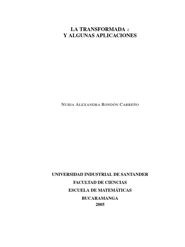 Transformada Z | PDF
