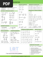 Derivatives Cheat Sheet | PDF