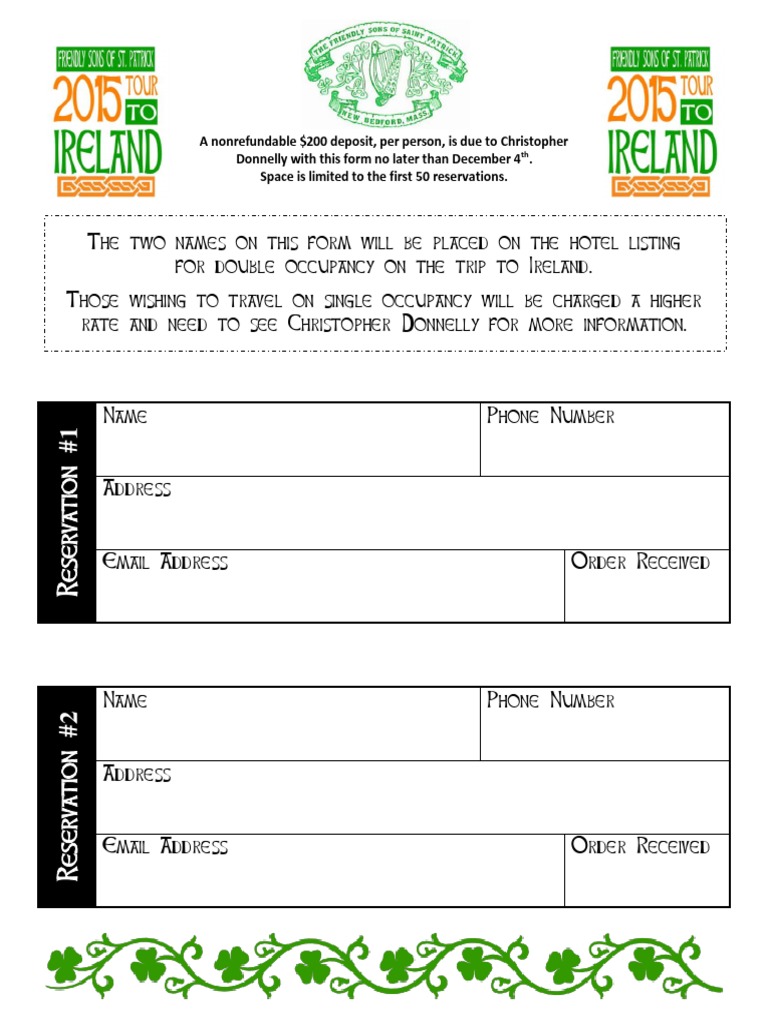 Ireland Application | PDF