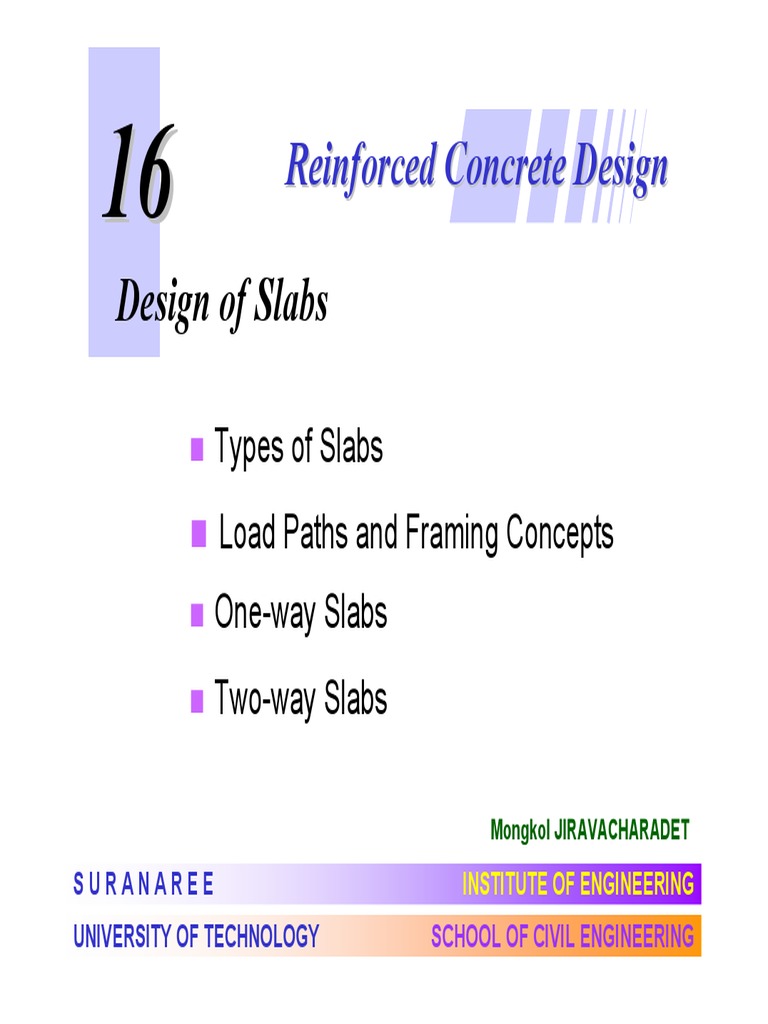 Concrete Slabs Design Example | PDF | Framing (Construction) | Beam ...