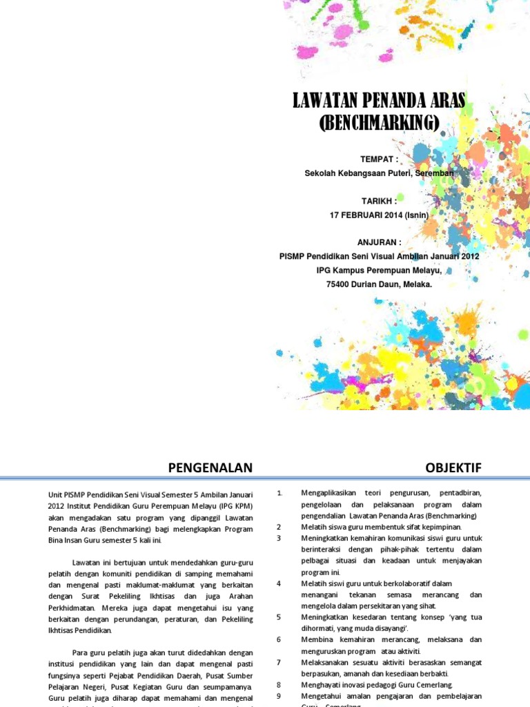 Buku Program Lawatan Penanda Aras | PDF