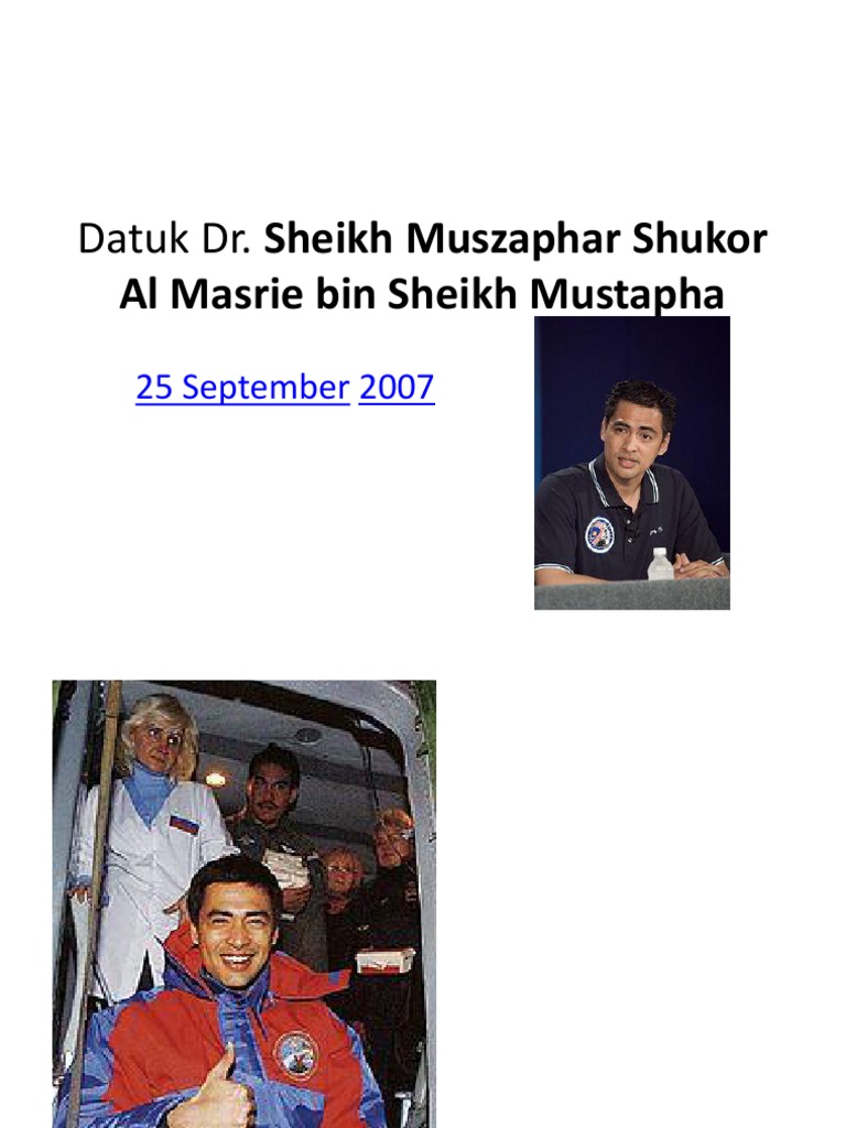 Datuk Dr. Sheikh Muszaphar Shukor | PDF