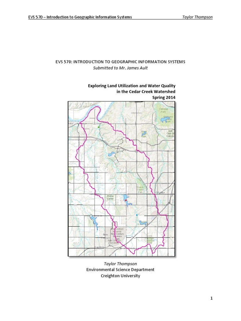 Introduction To GIS - Final Research Report | PDF | Eutrophication ...
