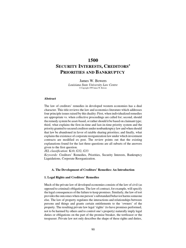 what is assignment of security interest