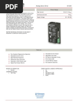 Advanced Motion Controls S16A8 | PDF | Power Supply | Amplifier