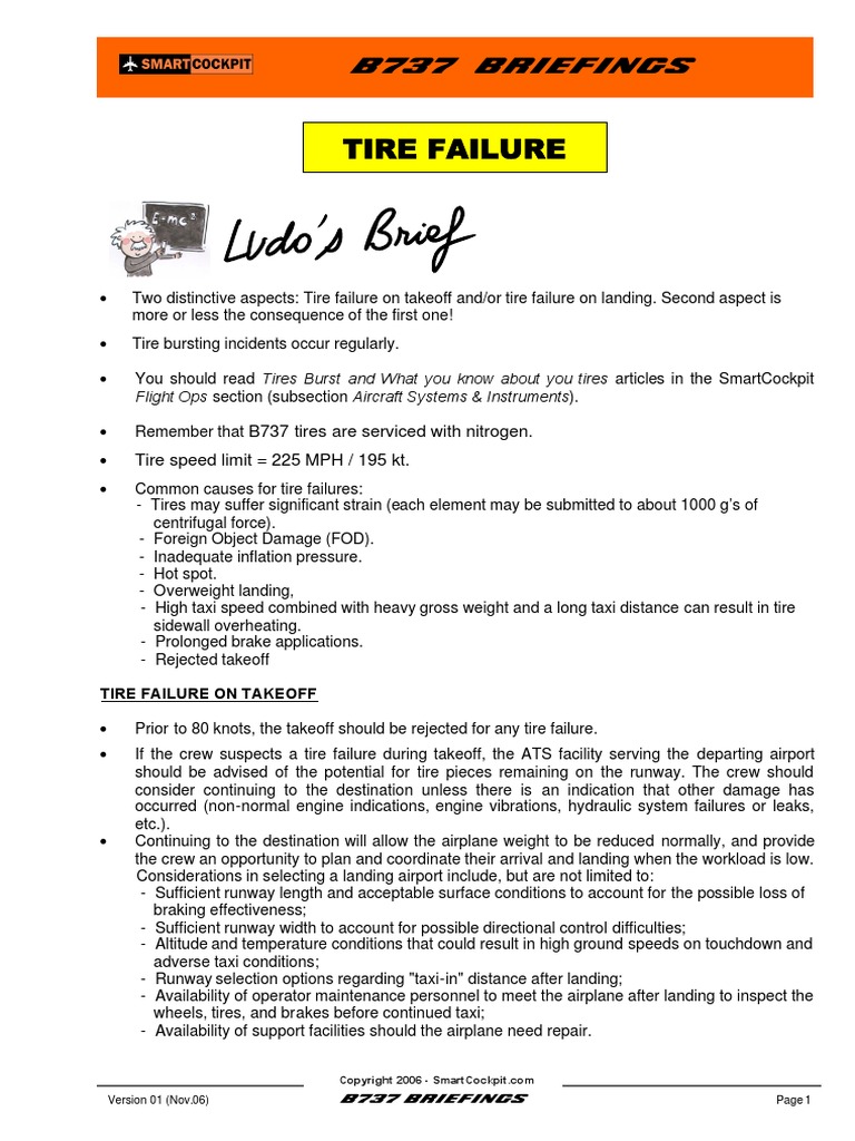 B737 Tire Failures | PDF | Landing Gear | Tire