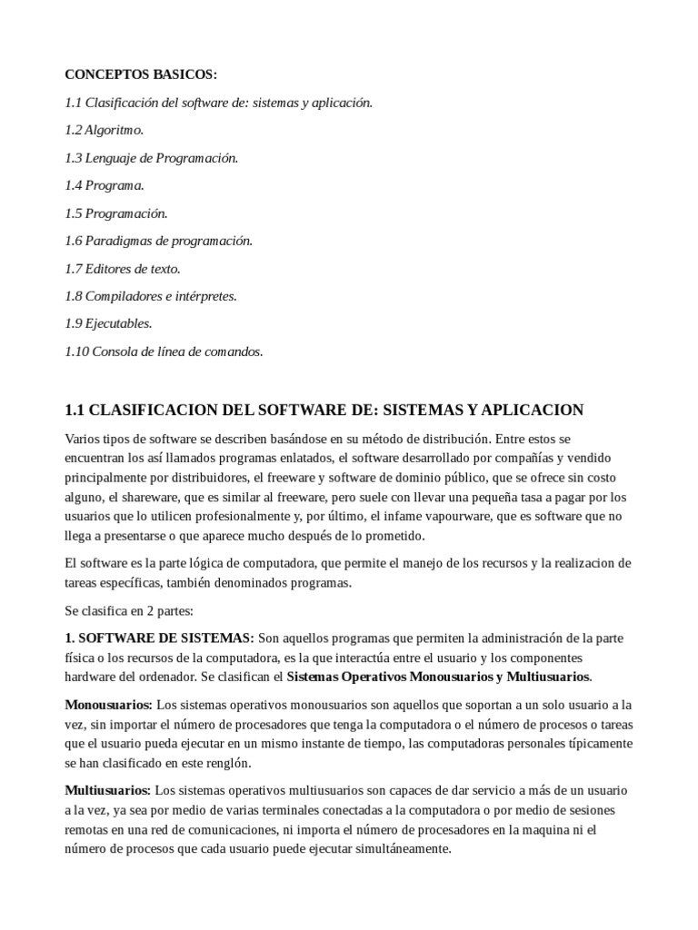 Conceptos Basicos de Programacion | PDF | Programacion Modular | Compilador