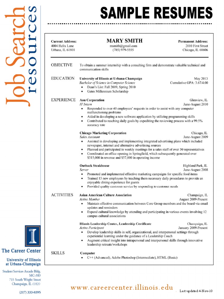 Sample Resumes | PDF