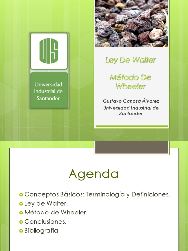 Ley de Walter y Metodo de Wheeler | PDF | Roca sedimentaria | Roca ...