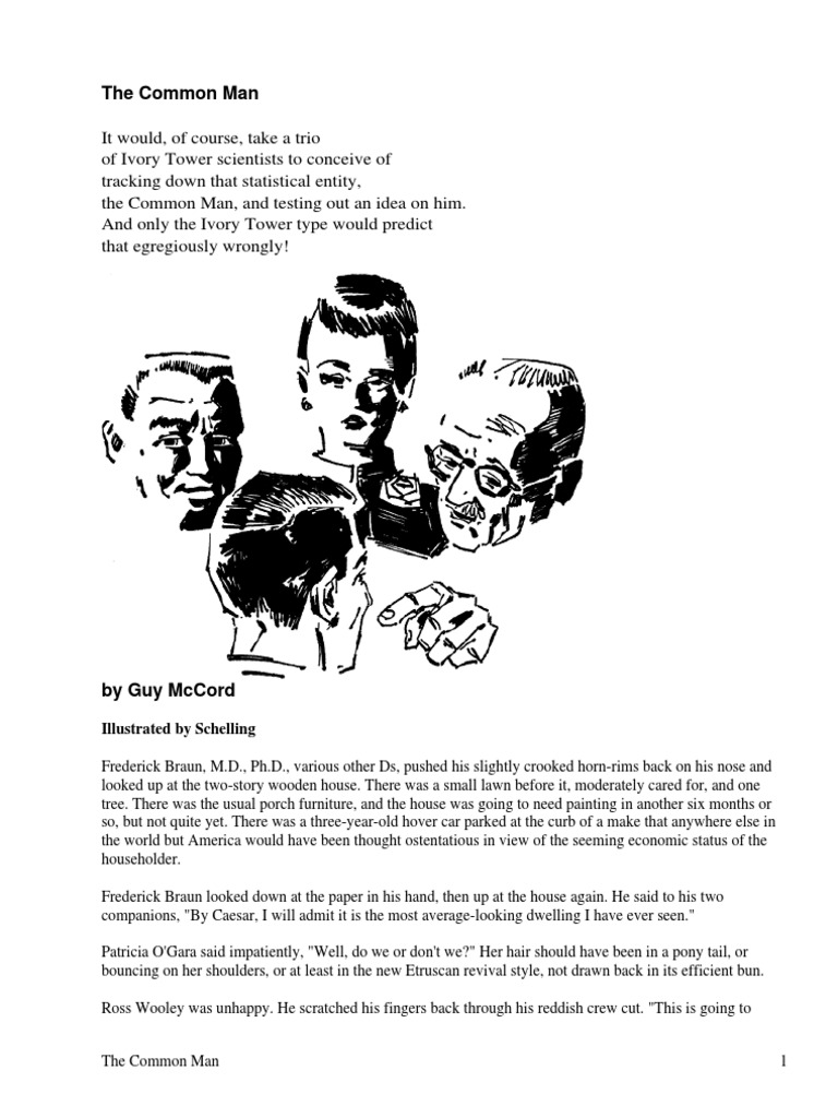 The Common Man by McCord, Guy (AKA Dallas McCord Reynolds) | PDF