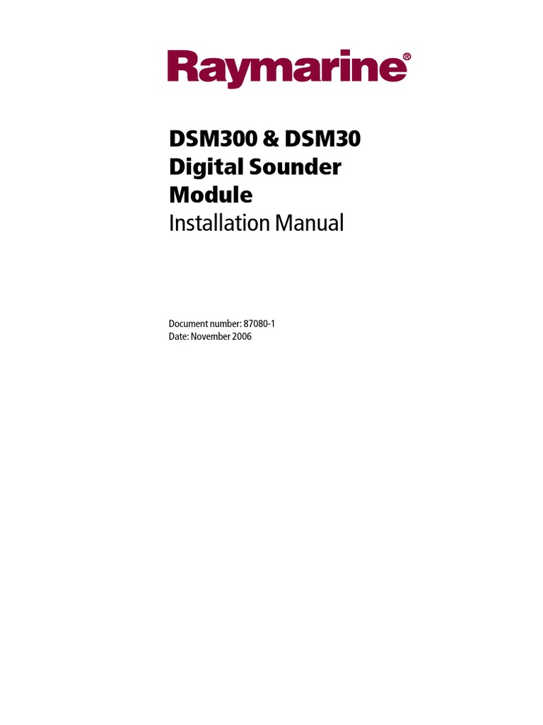DSM 30 DSM 300 Installation Instructions 87080-1 en | PDF | Technical Support | Electrical Connector