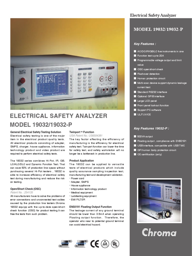 Model 19032-19032-P Data Sheet | PDF | Power Supply | Electric Current