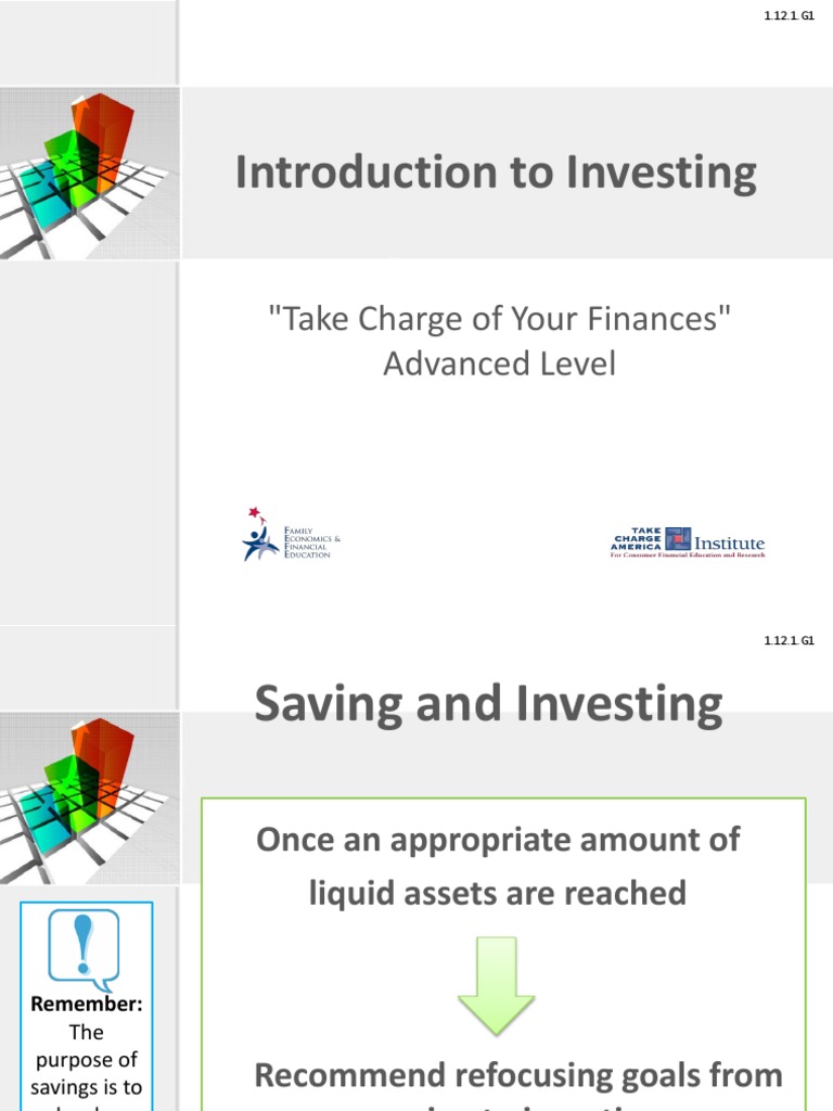 Introduction To Investing PowerPoint Presentation 1.12.1.G1 | PDF ...