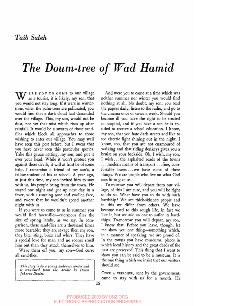 Doum Tree of Wad Hamid | PDF | Nature