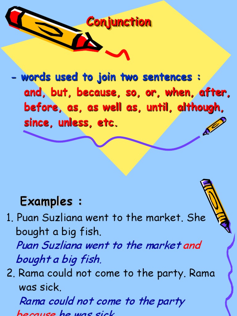 Conjunction: - Words Used To Join Two Sentences | PDF
