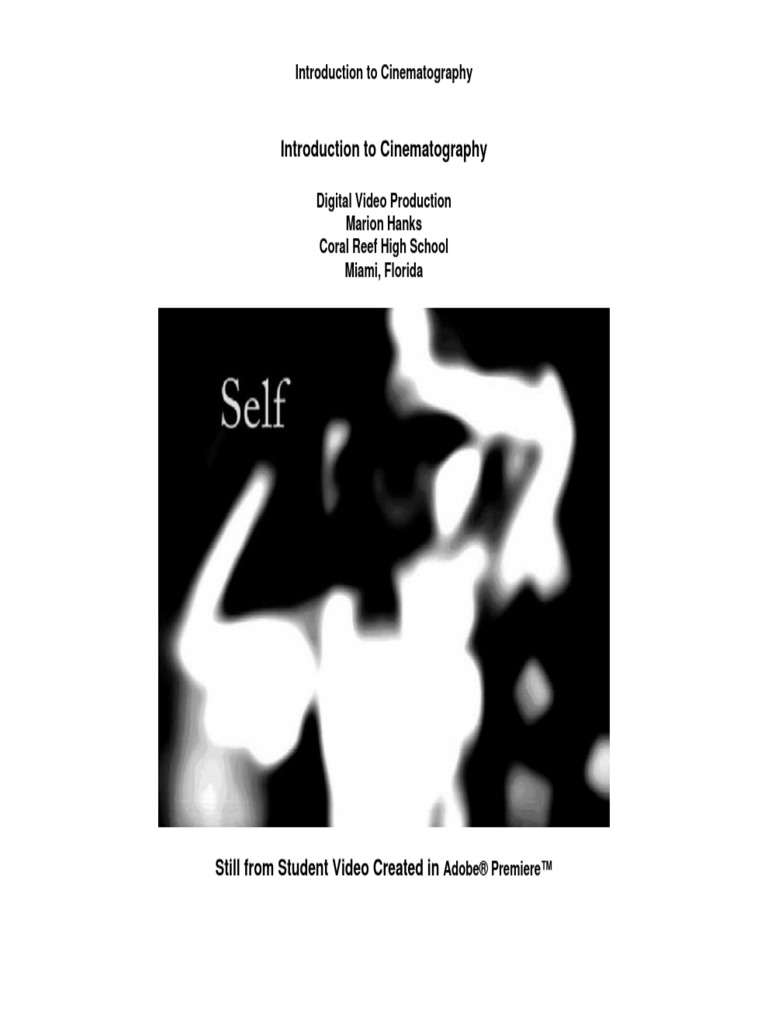 Introduction To Cinematography | PDF