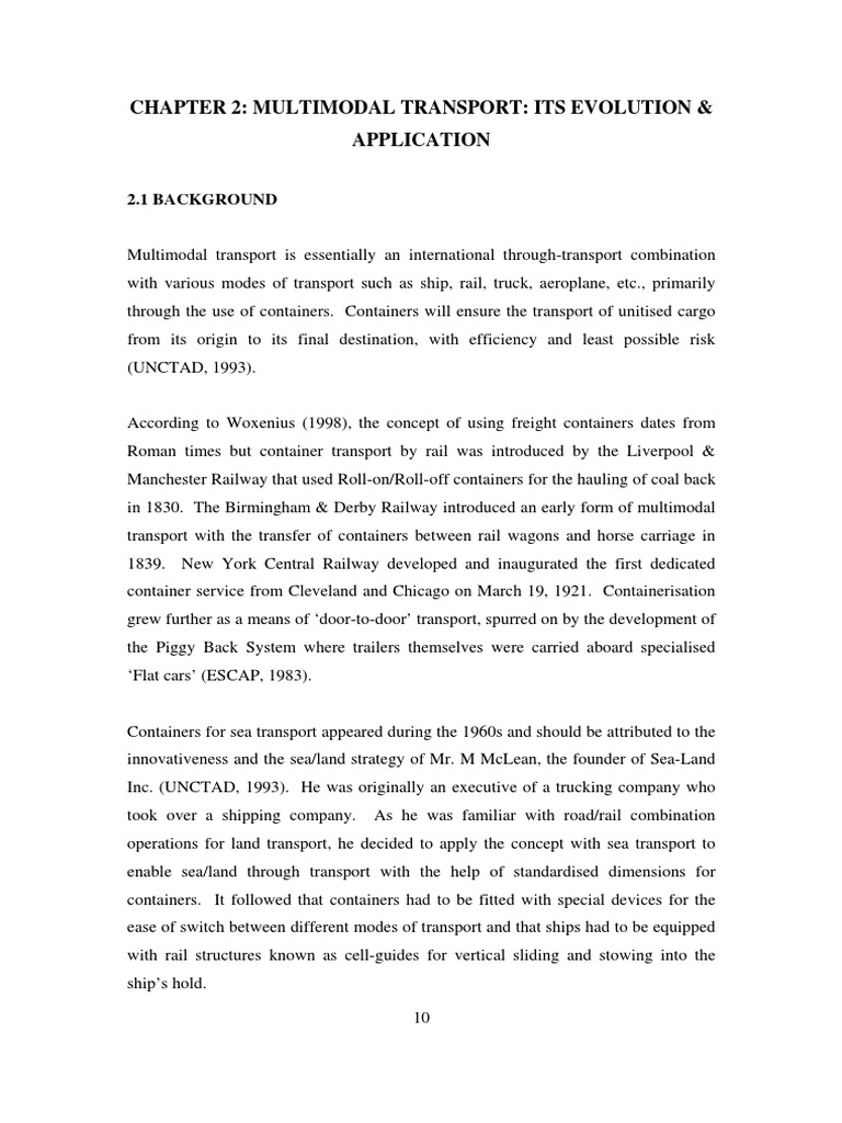 Multimodalism | PDF | Containerization | Commercial Item Transport And ...