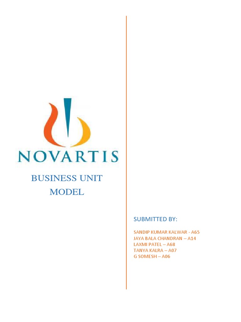 Novartis Business Units and Strategy Analysis | PDF | Novartis ...