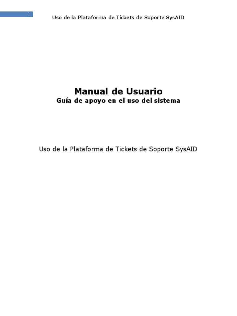 Manual SysAid v2 | PDF | Archivo de computadora | Point and Click