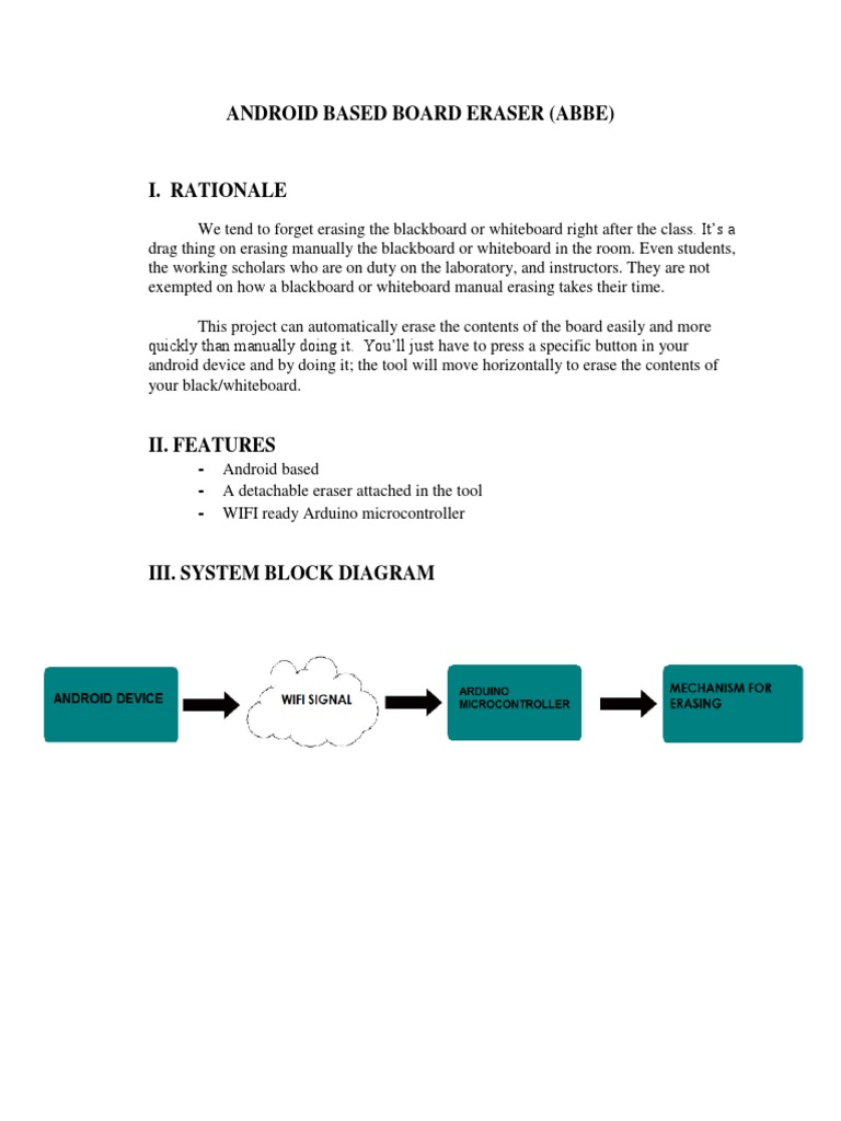 Android Smart Board Eraser System | PDF | Technology & Engineering