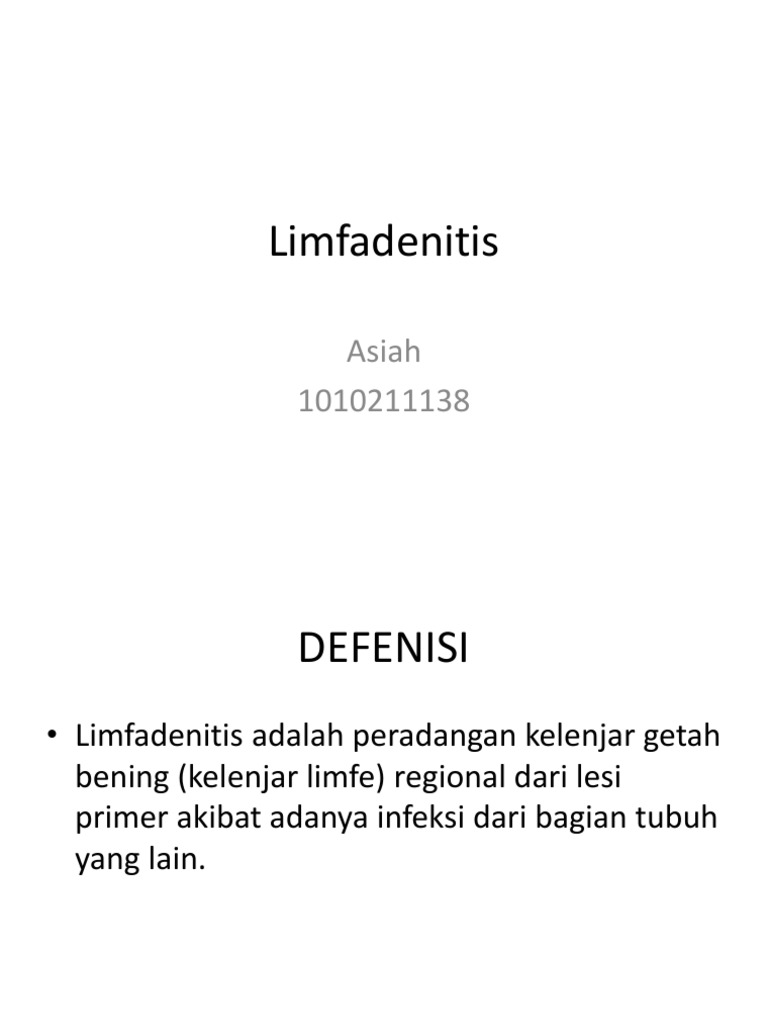 Limfadenitis | PDF