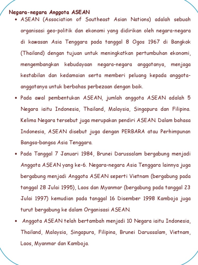 Profil Negara ASEAN | PDF