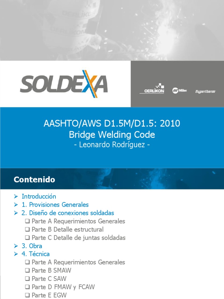 AWS D1.5 - Curso PDF | PDF | Soldadura | Construcción