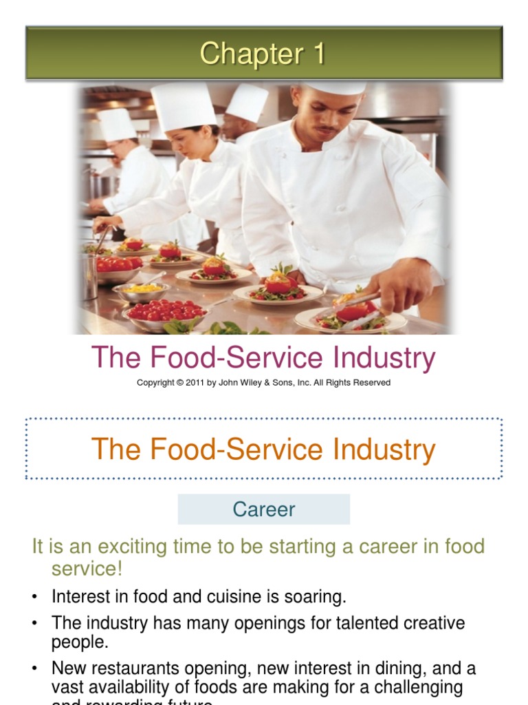 Ch01 The Food Service Industry | PDF | Chef | Foods