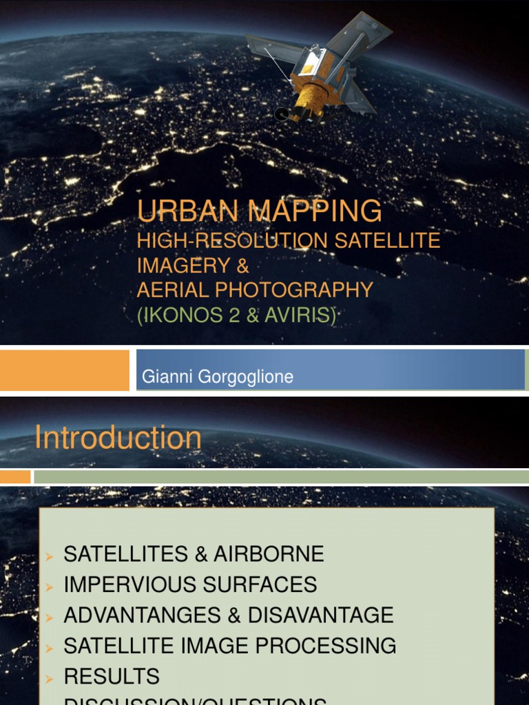 Urban Mapping in Gis | PDF | Image Resolution | Satellite Imagery