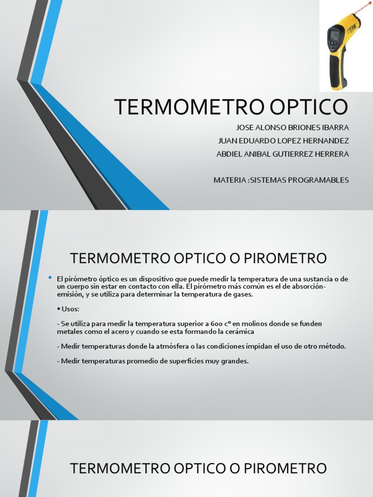 Termometro Optico | PDF | Fenomeno fisico | Naturaleza