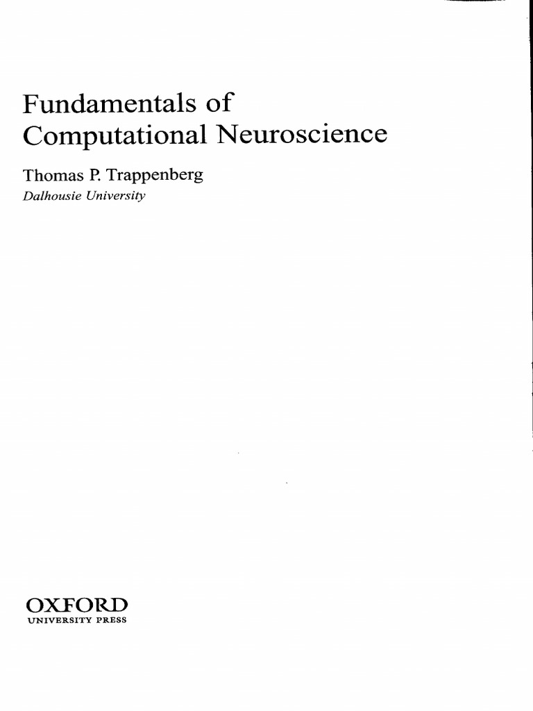 Fundamentals of Computational Neuroscience | PDF Fundamentals of Computational Neuroscience | PDF