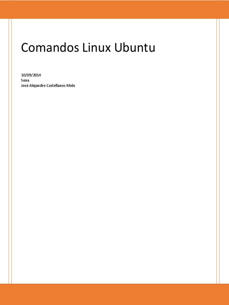 Comando S Linux Ubuntu | PDF | Interfaz de línea de comando | Archivo ...